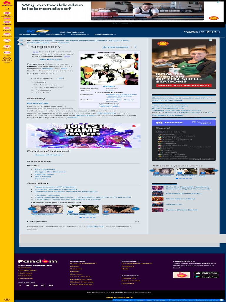 Purgatory DC Database Fandom | PDF