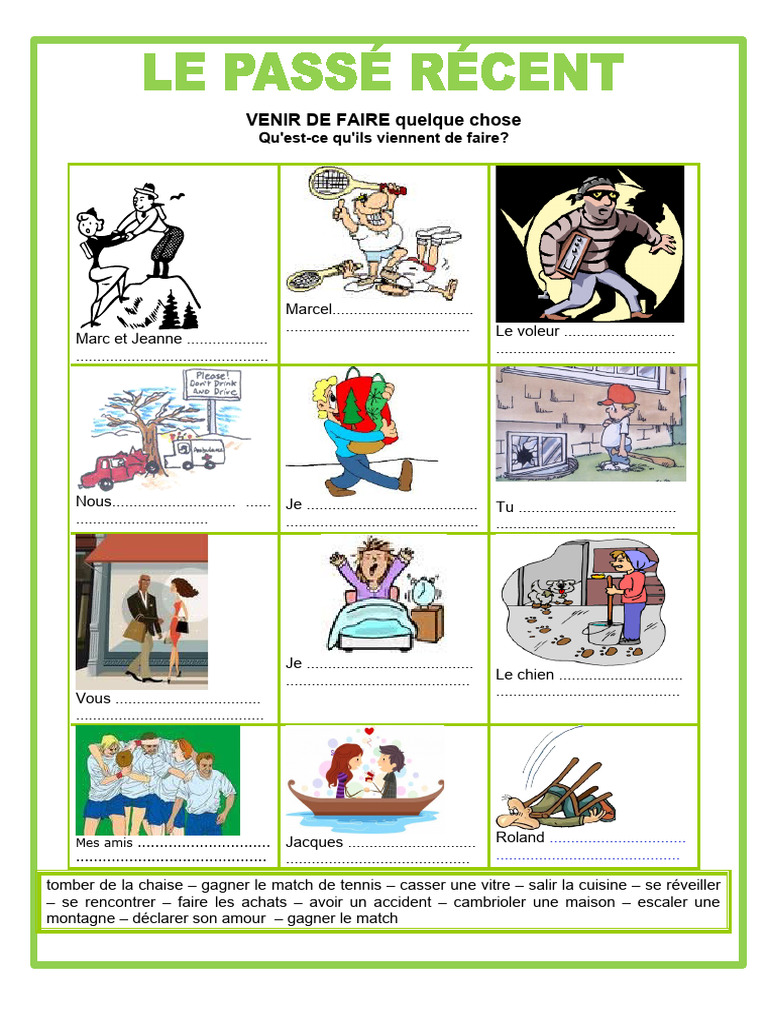 Le Passe Recent Vežbanje | PDF