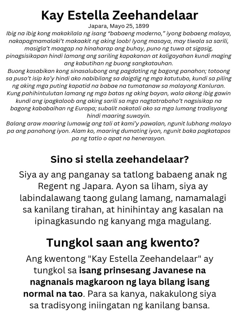 Sino Si Stella Zeehandelaar | PDF