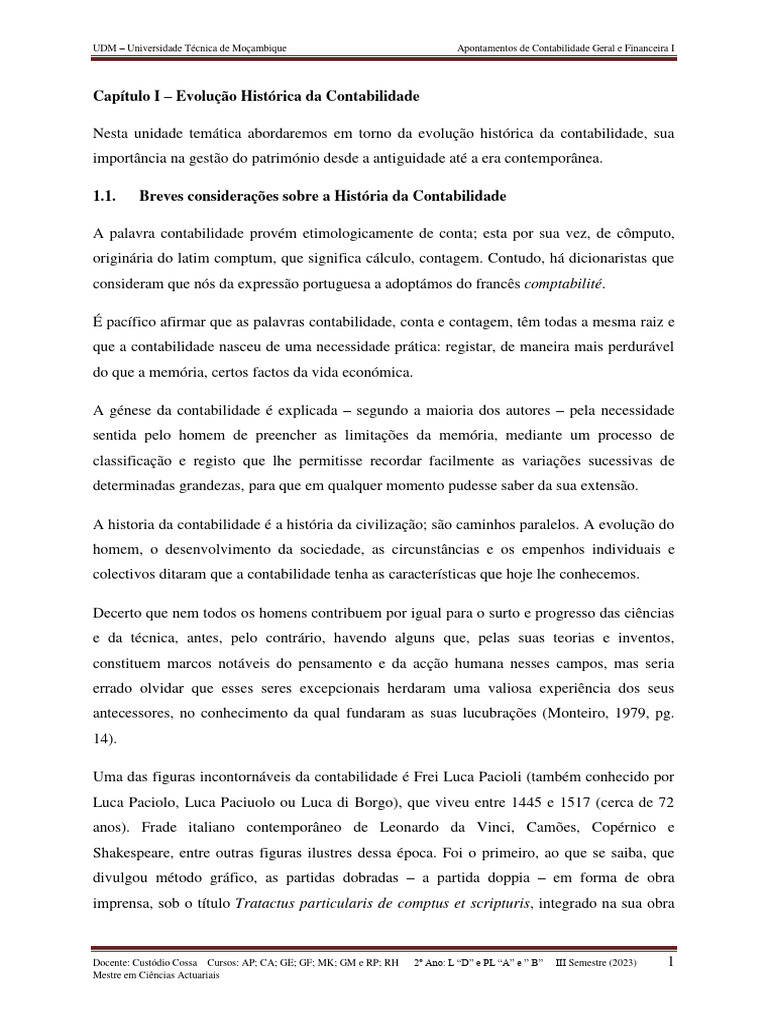 Apontamentos de Contab. CGF I | PDF | Contabilidade | Economia
