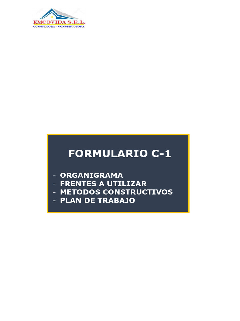 Formulario C1 - Emcovida | PDF