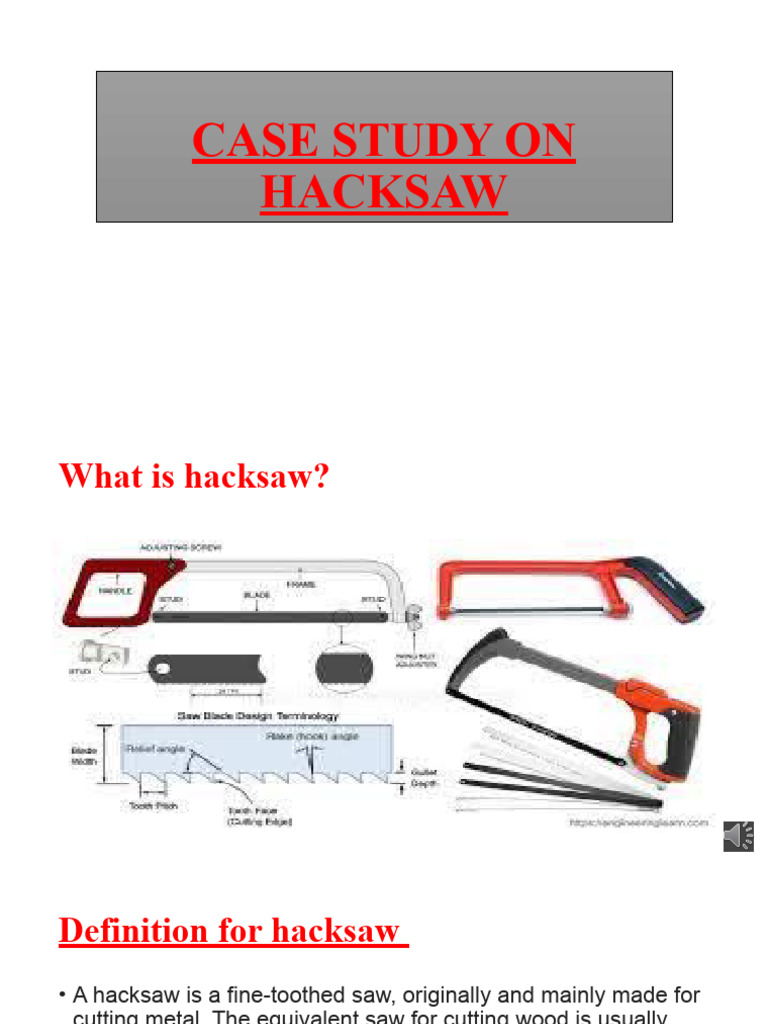 Case Study On Hacksaw | PDF