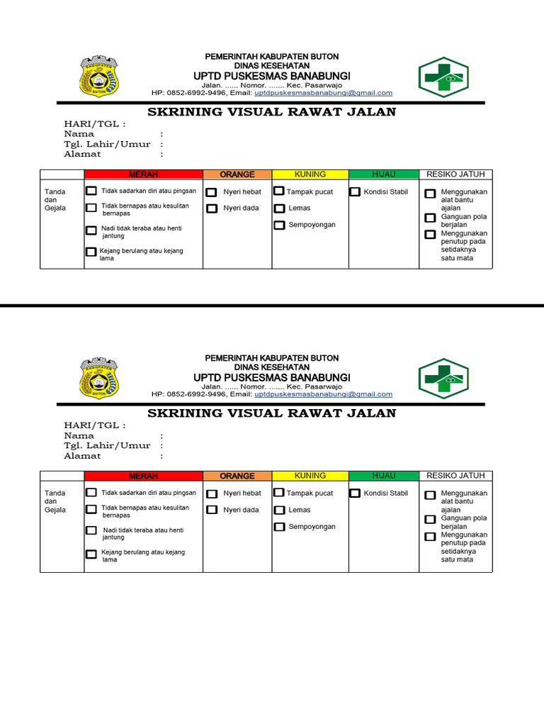 Skrining Pasien Rawat Jalan | PDF