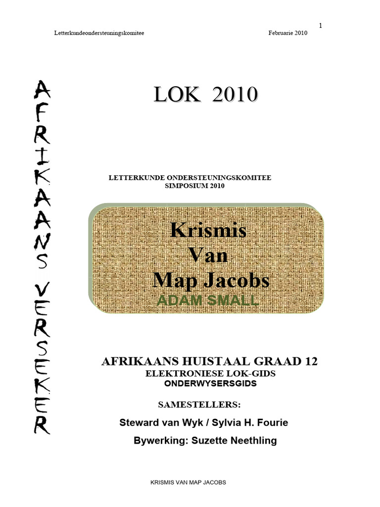Map Jacobs Lok 2010 Onderwysergids | PDF