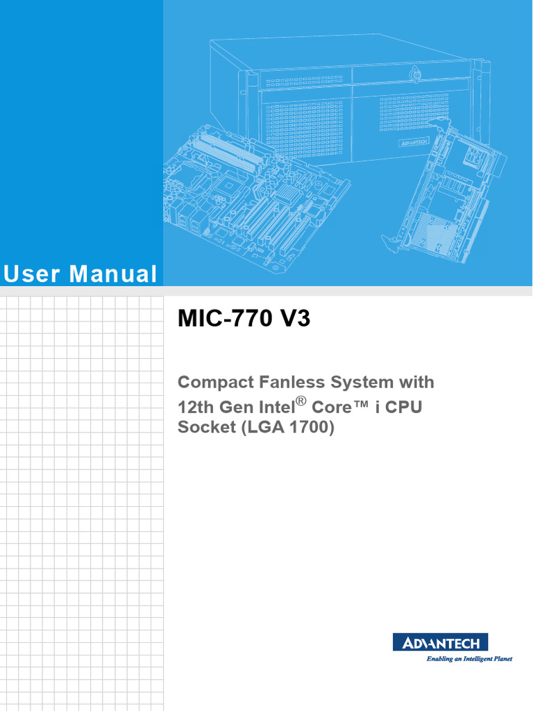 MIC-770 V3 User Manual Ed.1 FINAL | PDF