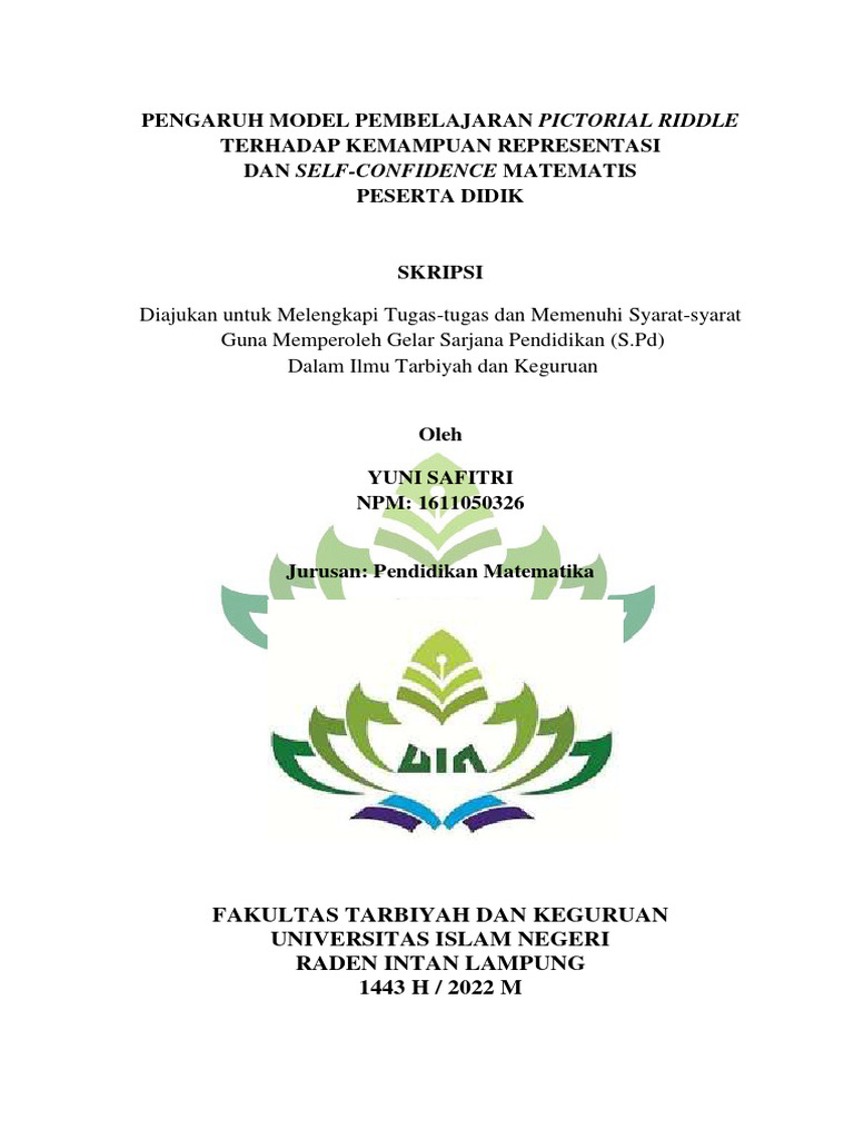 Skripsi Bab 1 & Bab 5 | PDF | Karier & Perkembangan