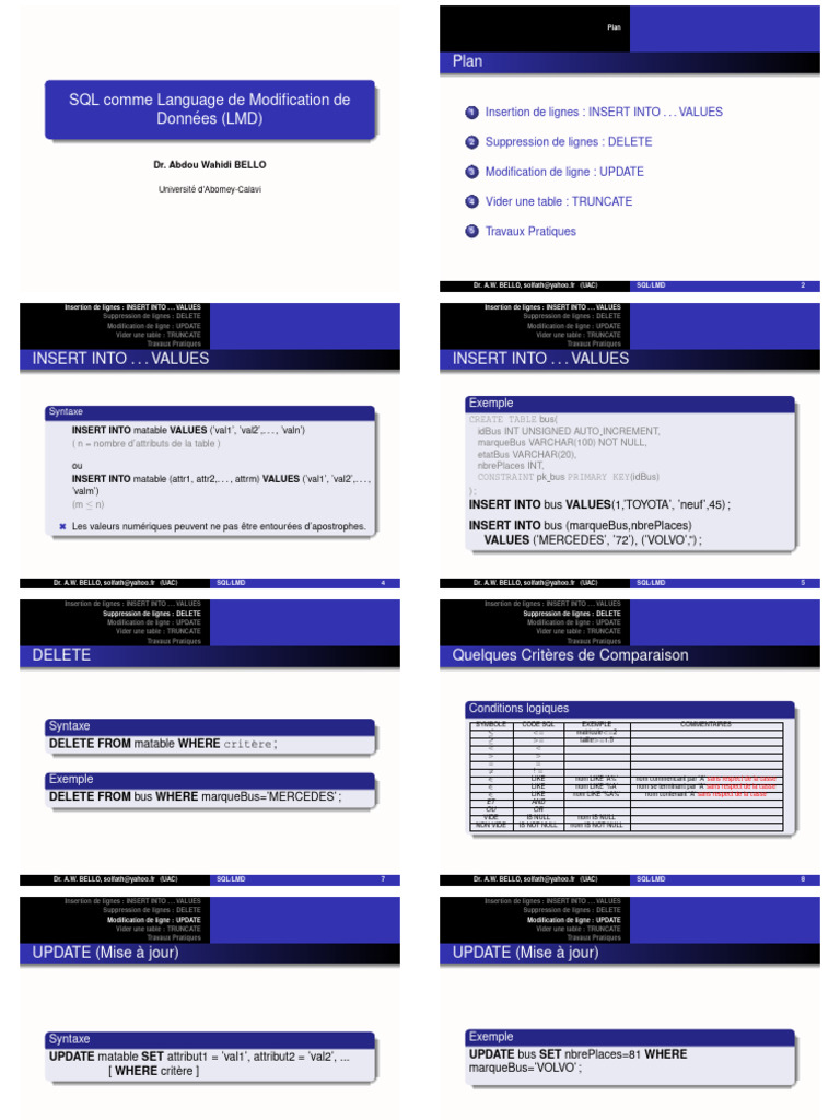4 - Mysql - LMD - Copie | PDF