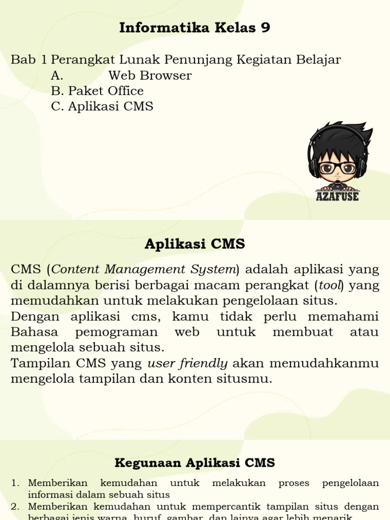 0103 Aplikasi CMS | PDF