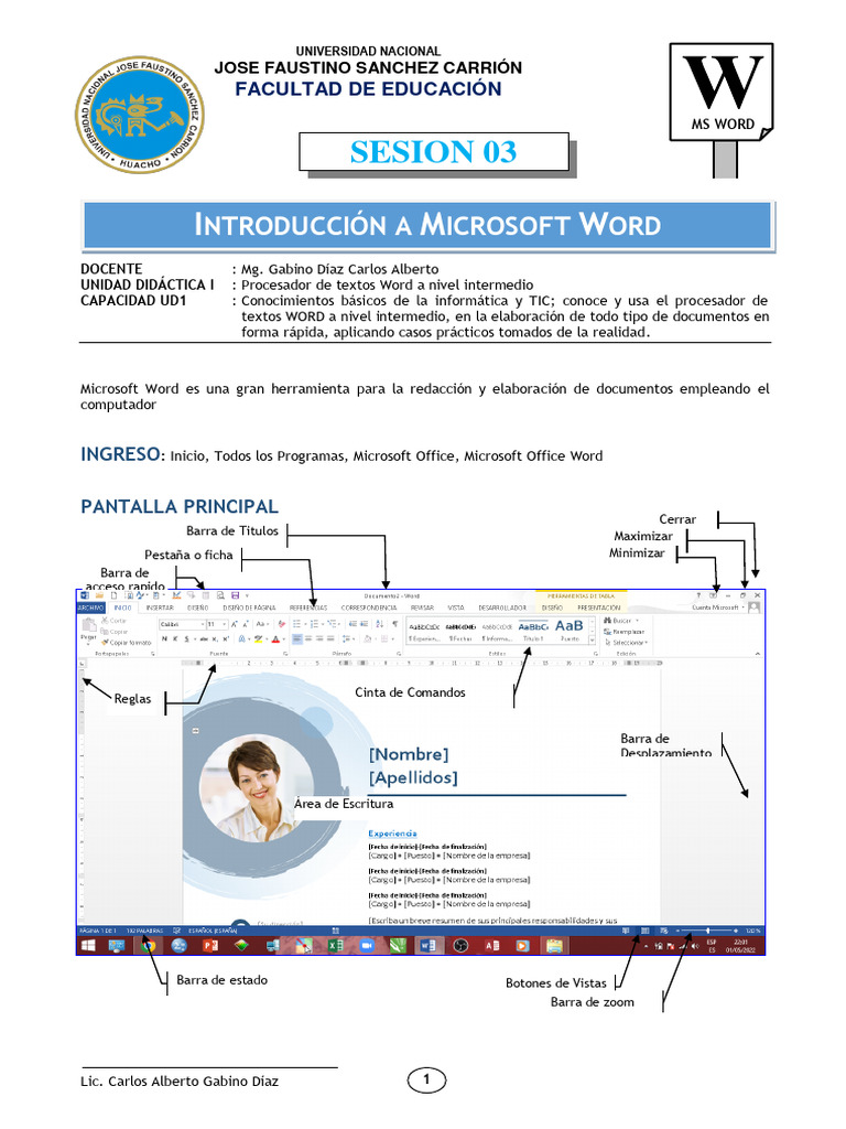 SESION 03- Introducción a Microsoft Word | PDF | Aristóteles ...
