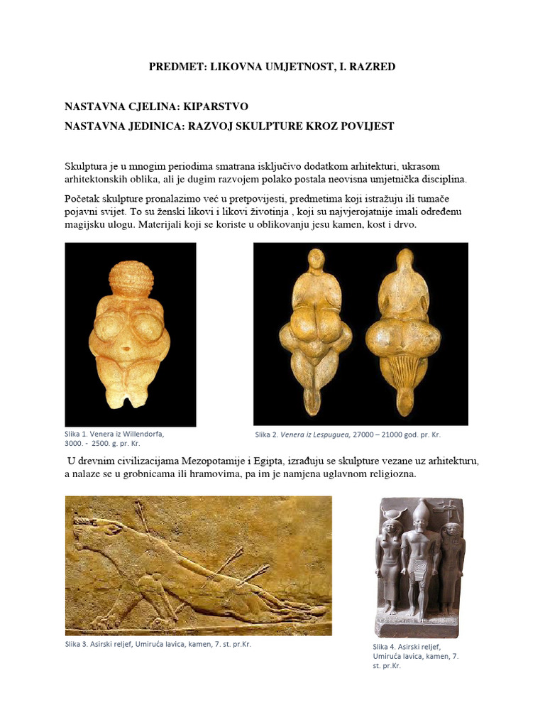 Likovna Umjetnost Prvi Razred 1 | PDF