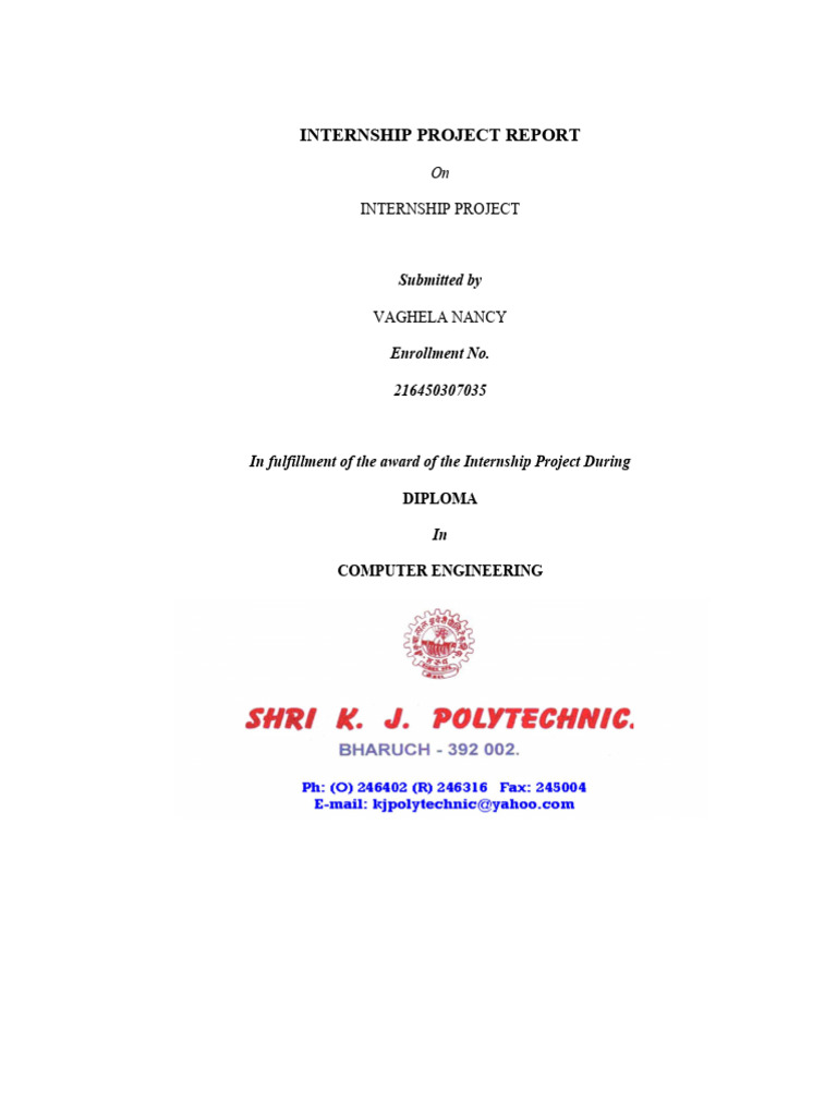 Internship Report | PDF