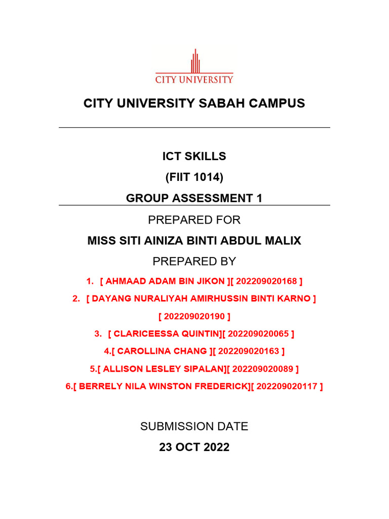 Assignment 1 ICT SKIL | PDF