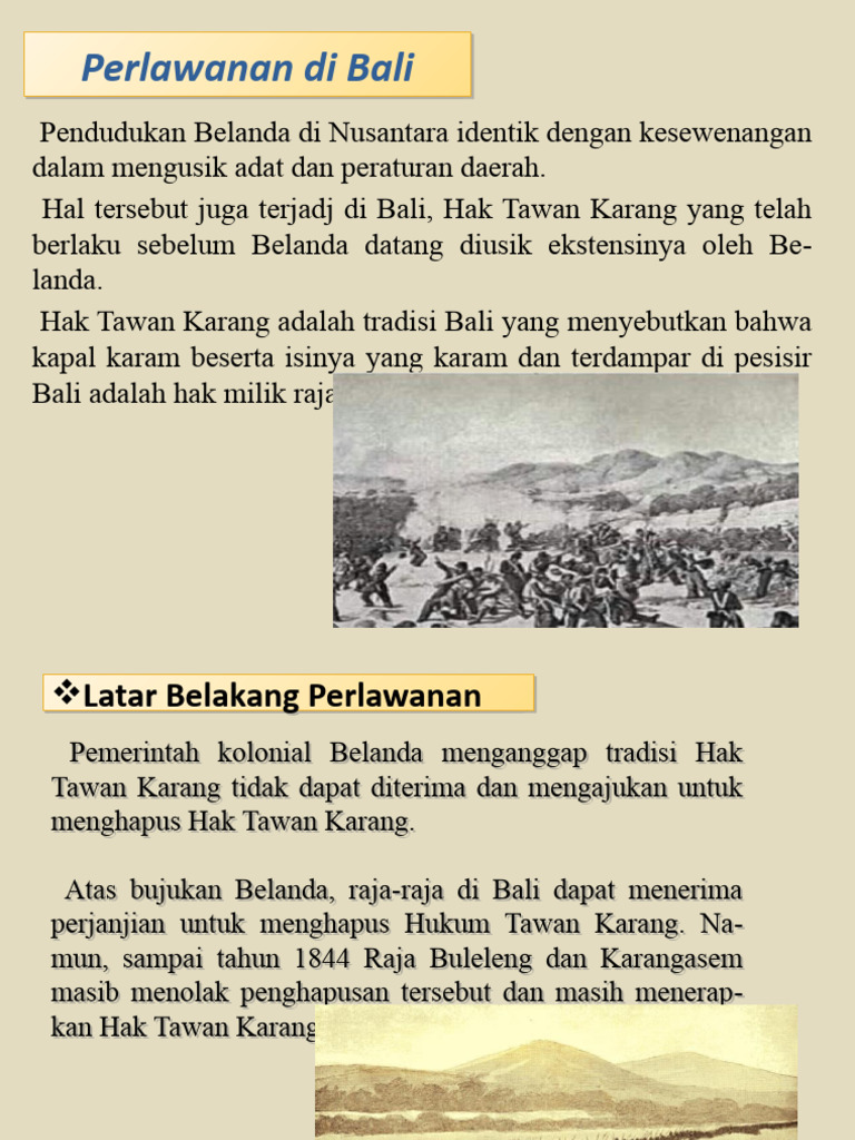 Perlawanan Rakyat Bali Terhadap Belanda | PDF