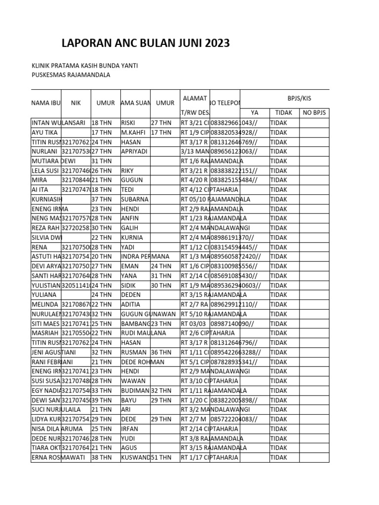 Laporan PKM Bulan Juni | PDF