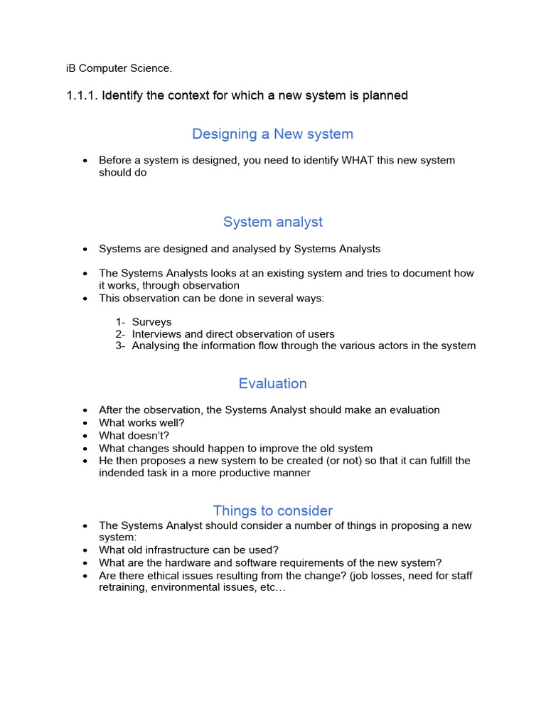 Ib Computer Science Revision | PDF