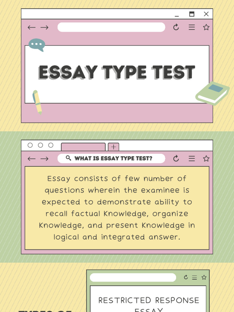 Essay Test Guide for Educators | PDF
