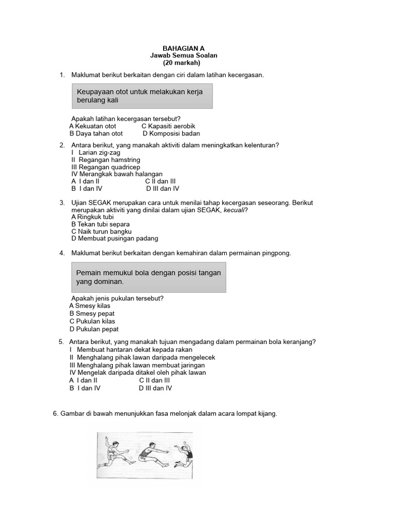 Bahagian A PJPK PTT | PDF