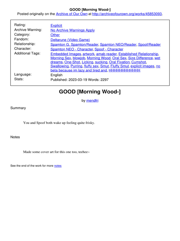 GOOD Morning Wood | PDF | Human Anatomy