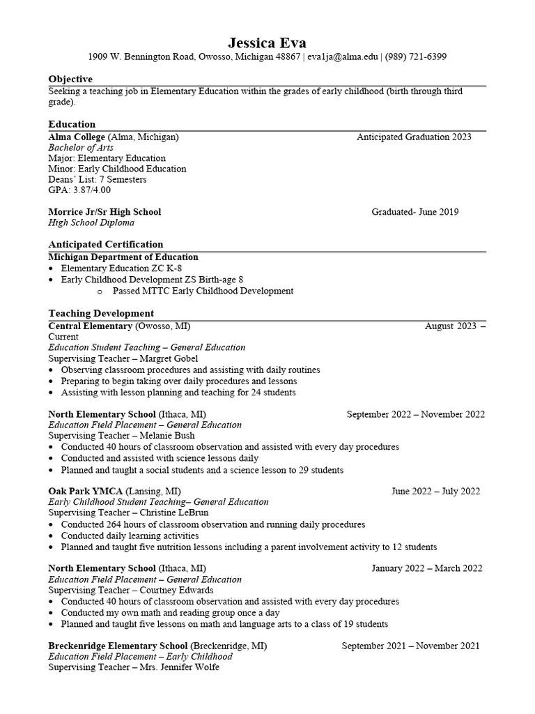 Resume 2023 | PDF