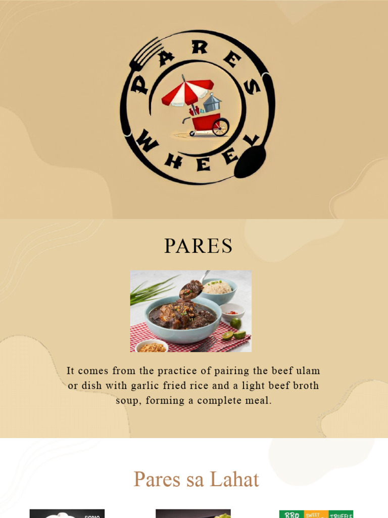 Business Plan - Pares | PDF