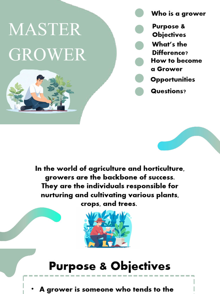 Master Grower | PDF | Horticulture | Agriculture