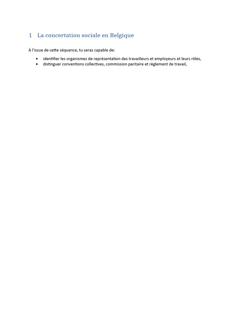 La Concertation Sociale | PDF