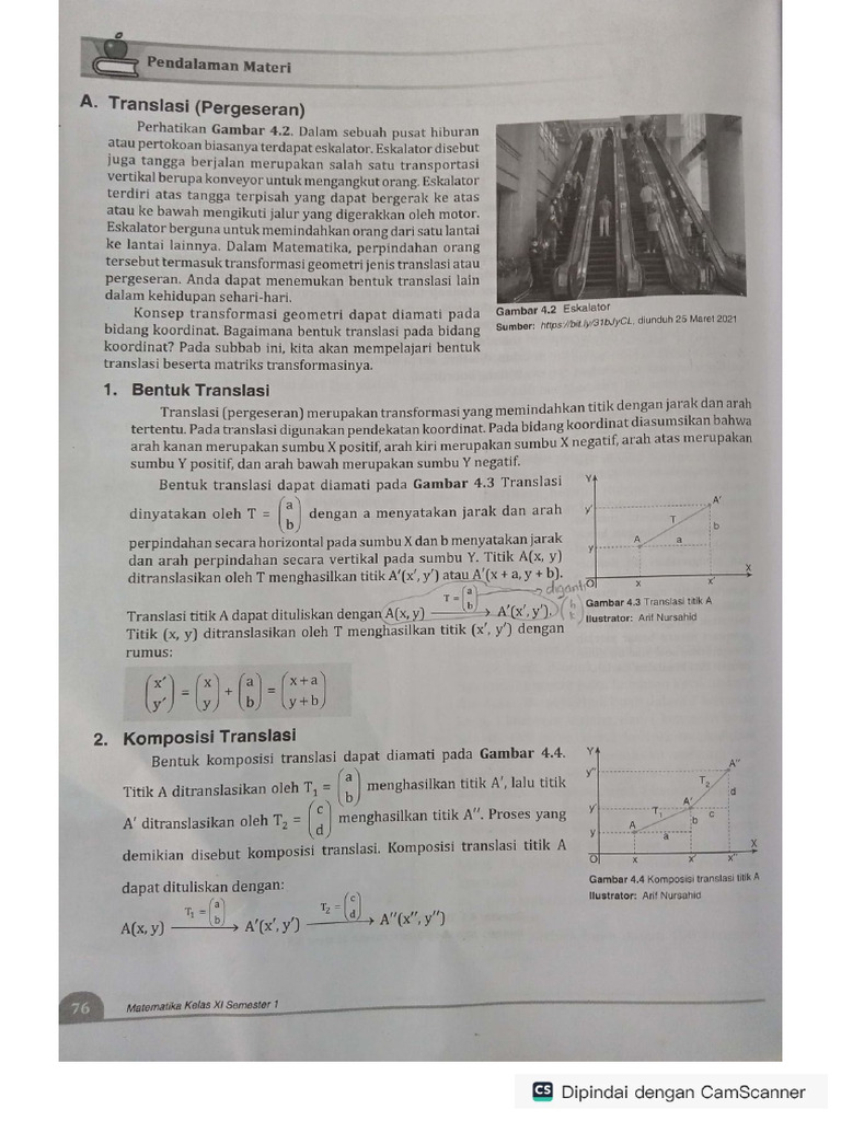 Matlanjut Bab 4 Transformasi Geometri-1 | PDF