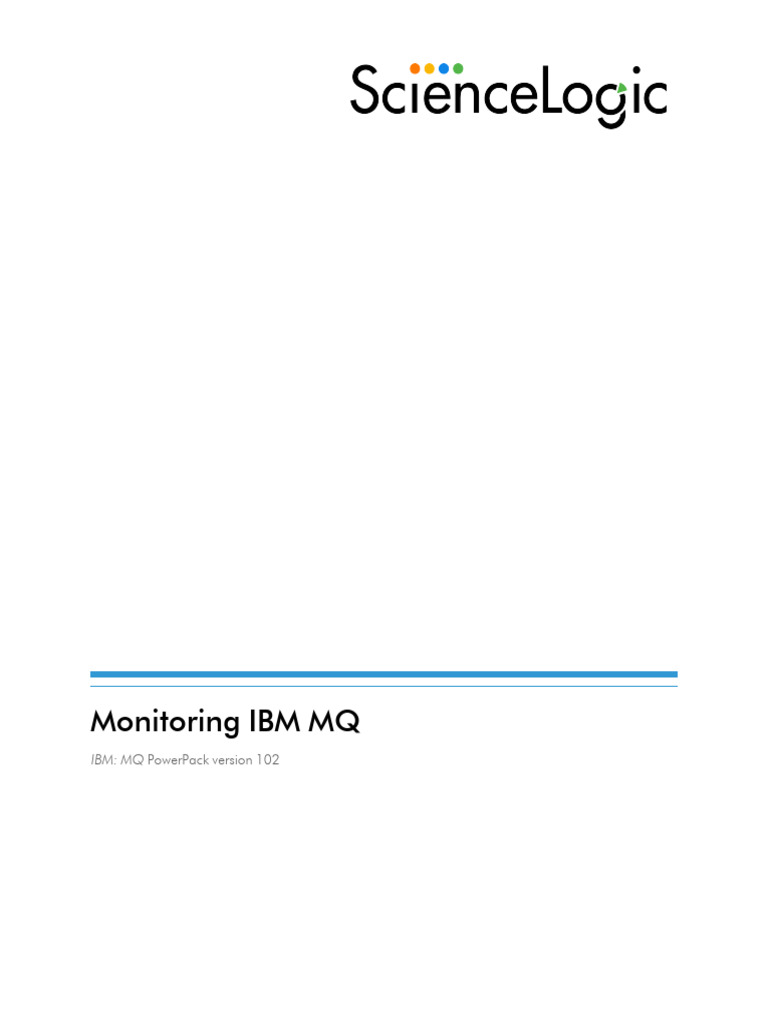 Sciencelogic Monitoring Ibm mq-102 | PDF | Trademark | Microsoft Windows