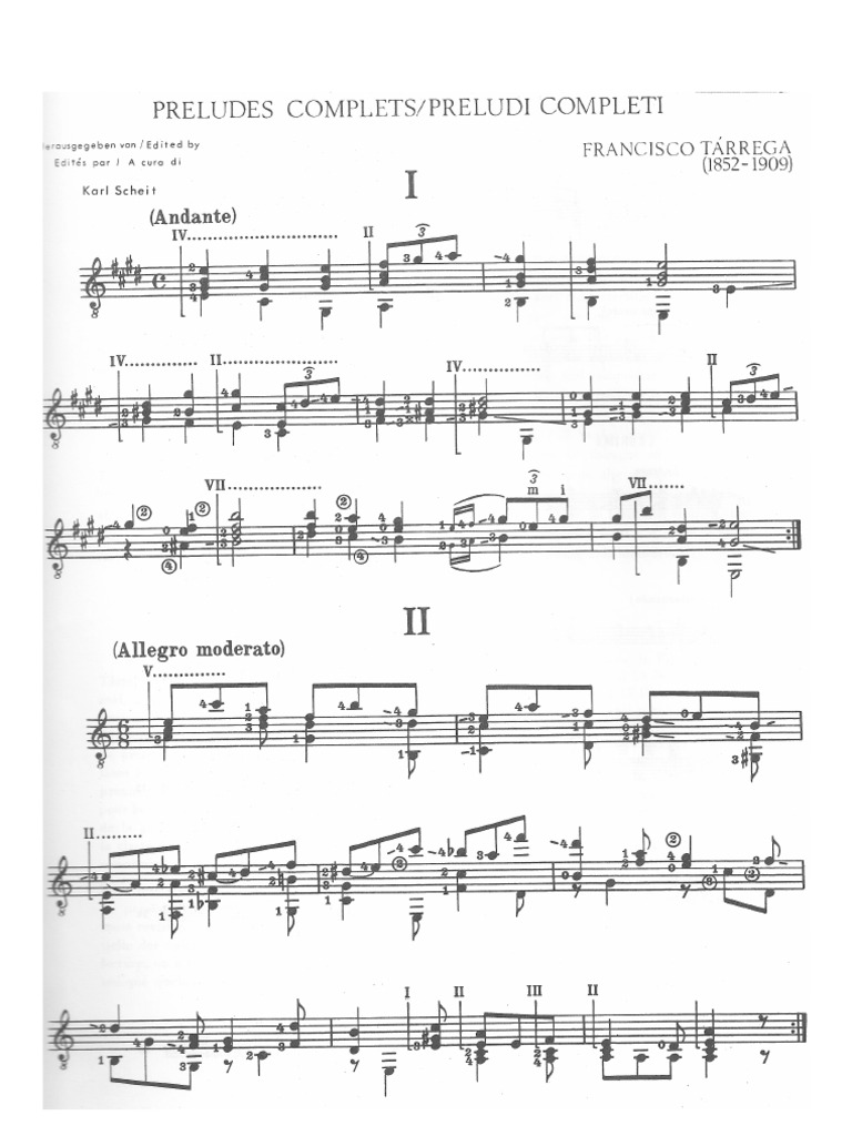 Préludes (F. Tarrega)