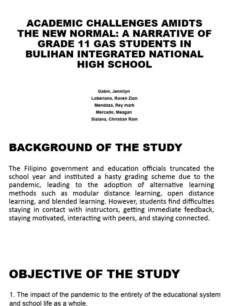Academic Challenges of Grade 11 GAS Students | PDF