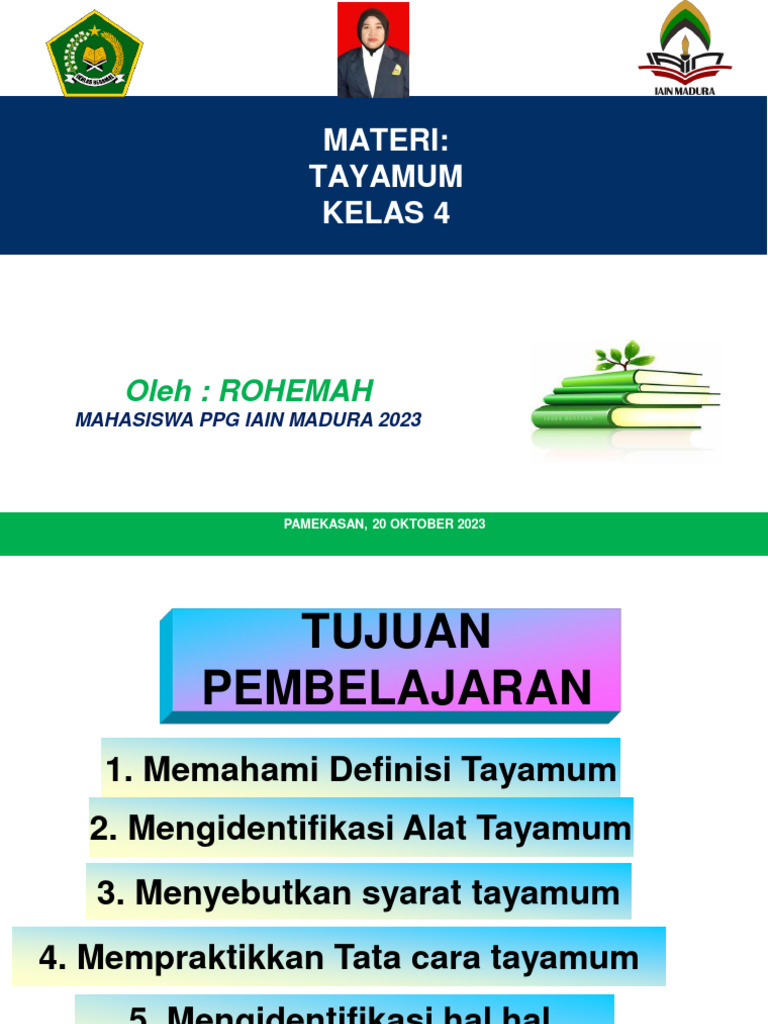 Panduan Lengkap Tayamum Kelas 4 | PDF