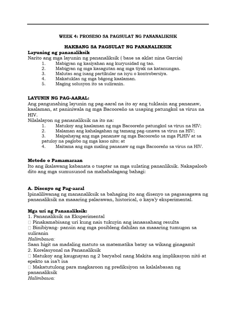 Aralin 4 Proseso Sa Pagsulat NG Pananaliksik | PDF