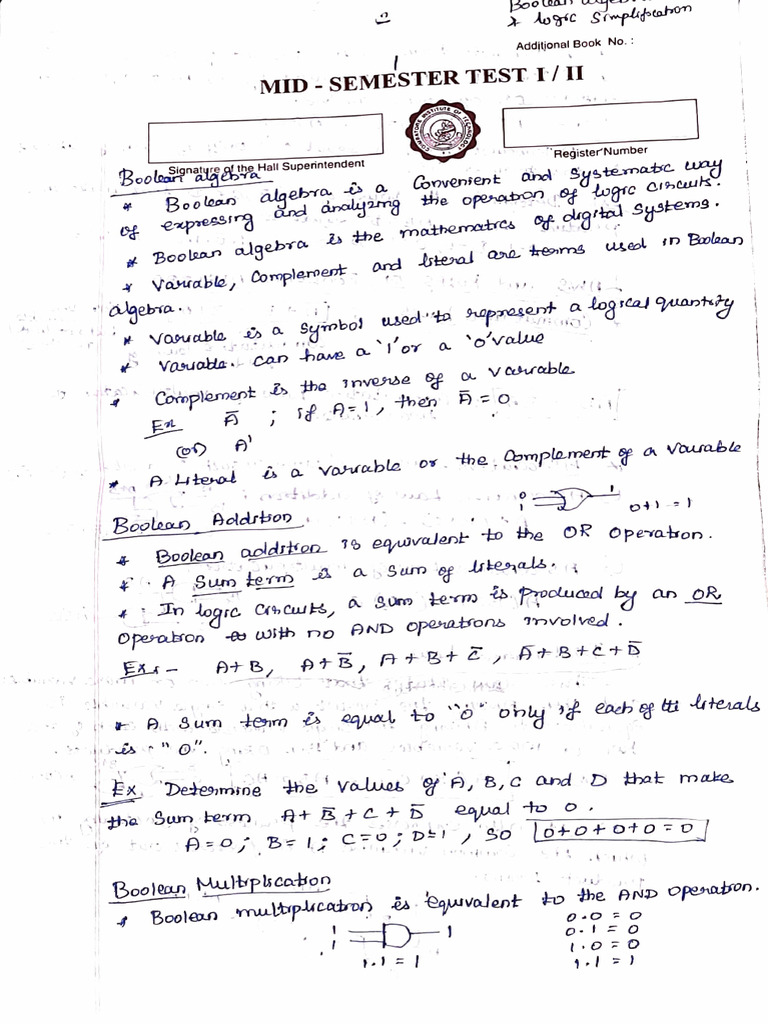 Boolean Algebra and Simplification Using Laws | PDF