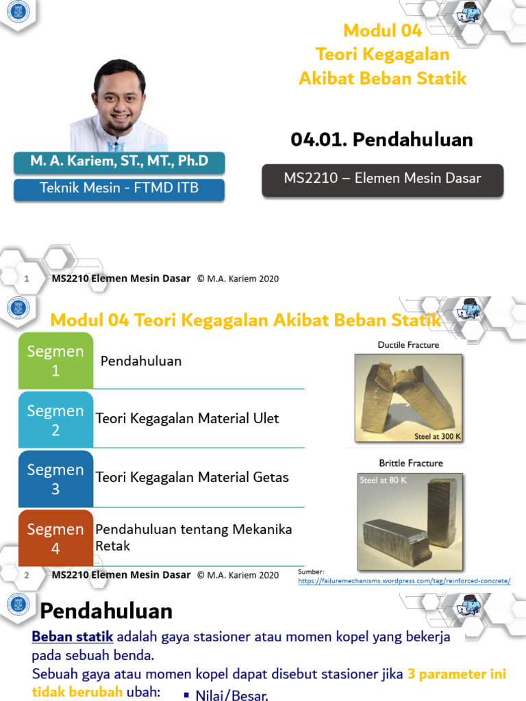 04 Teori Kegagalan Akibat Beban Statik | PDF