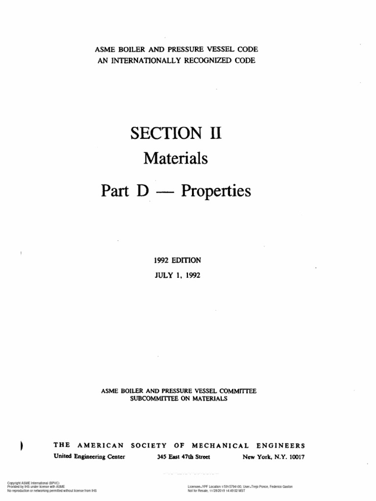 Asme II - Part D - Vieja | PDF | Mechanical Engineering | Engineering