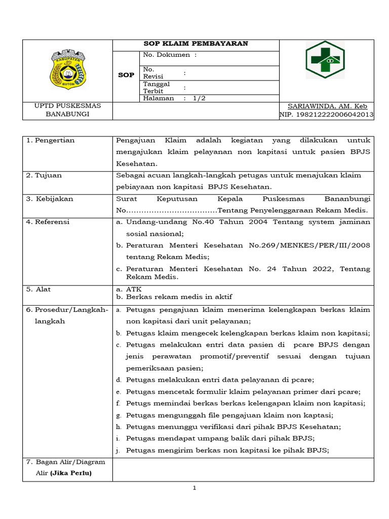 Sop Klaim Pembayaran | PDF