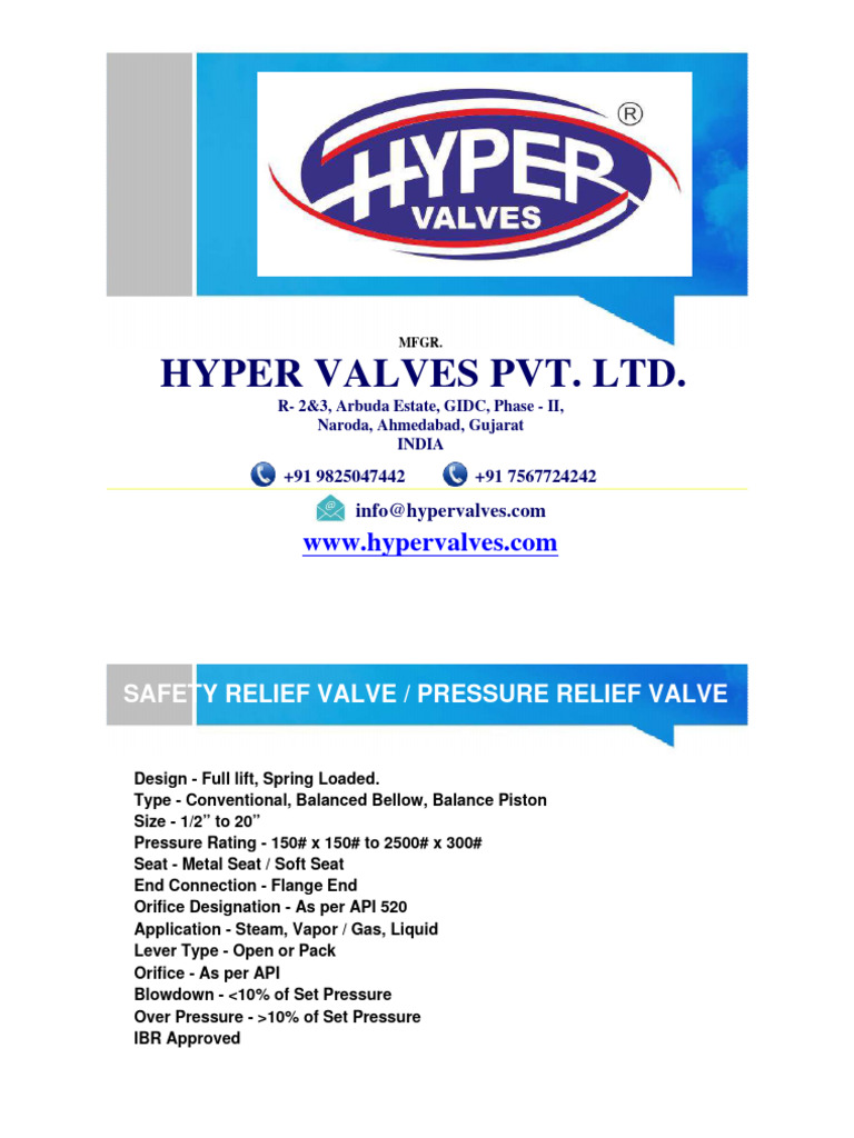 Hyper Valve - Product Range | PDF