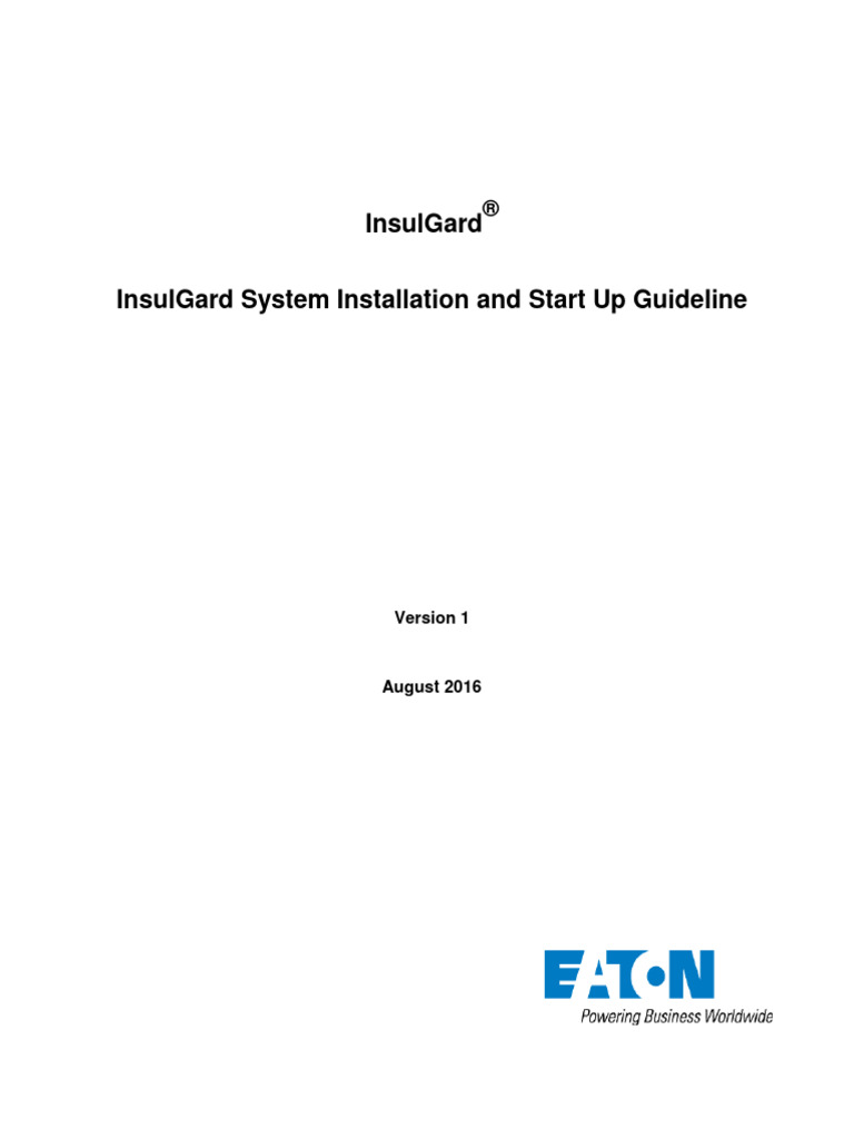 Installation and StartUp InsulGard System | PDF