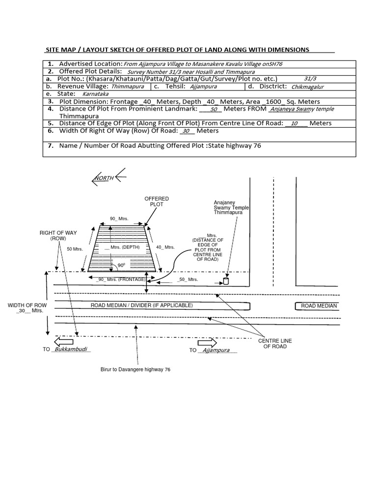 Land Sketch | PDF