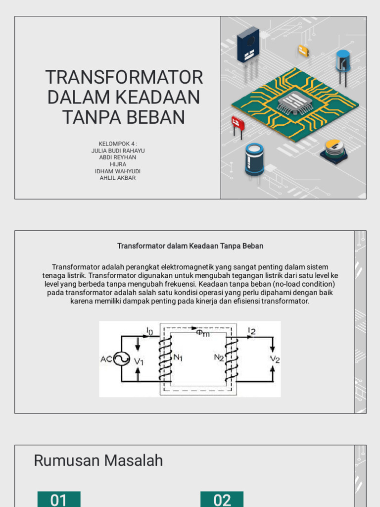 Transformator Tanpa Beban KLP 4-1 | PDF
