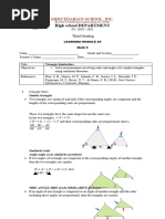 Math 9 Q3 Module 6 | PDF | Learning | Triangle