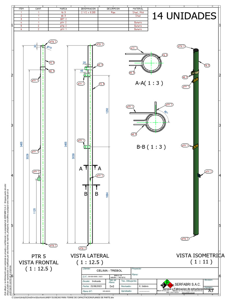 Planos de Parantes de Dos y Media | PDF