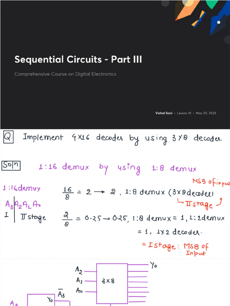 Sequential Circuits Part III With Anno | PDF