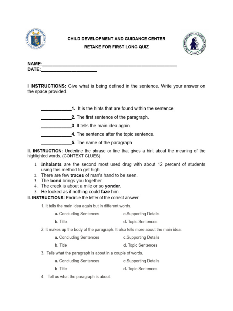 Grade 4 English Final | PDF | Orange (Fruit) | Paragraph