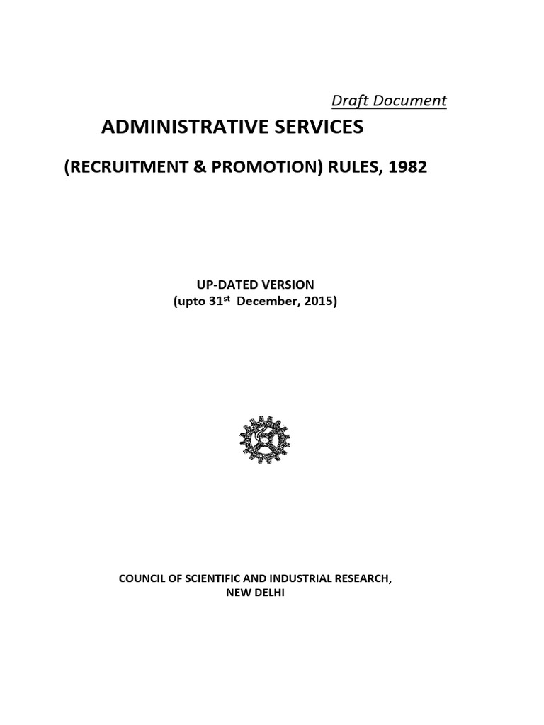 Admin Service Rules | PDF | Government Of India | Government