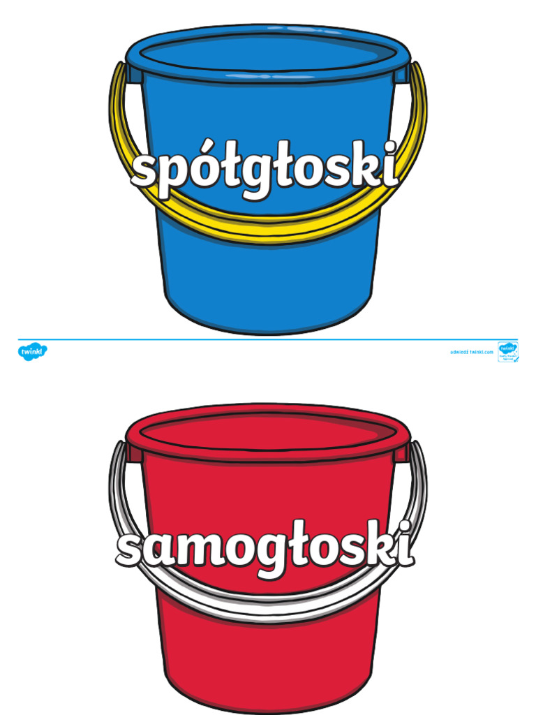 PO FL 005 Wiaderka I Krople Spolgloski I Samogloski | PDF
