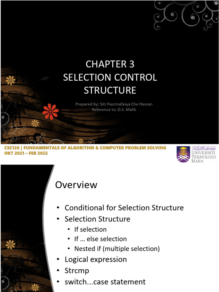 CSC126 CHP 3 | PDF | Mathematical Logic | Computer Programming