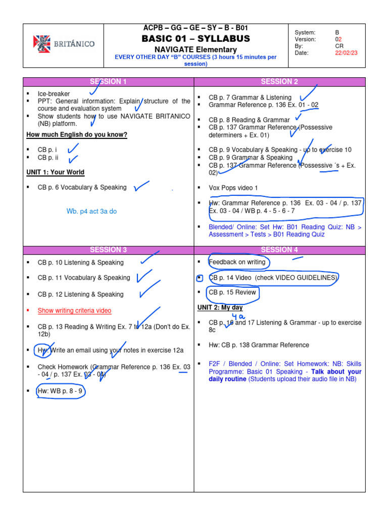 Navigate Británico Course Syllabus | PDF | Linguistics | Communication