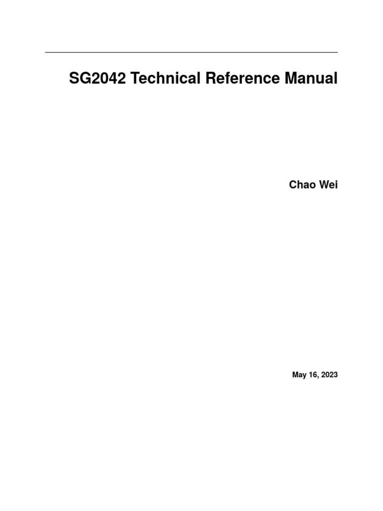 SG2042 TRM | PDF | Booting | Central Processing Unit