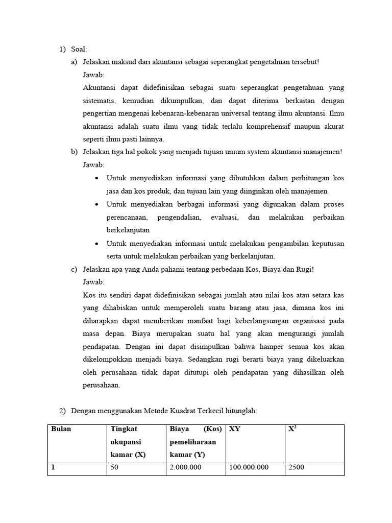 Tugas 1 TMK Ekma4315 (Akuntansi Biaya) | PDF Tugas 1 TMK Ekma4315 (Akuntansi Biaya) | PDF